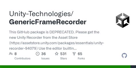 Github Unity Technologies Genericframerecorder This Github Package Is Deprecated Please Get