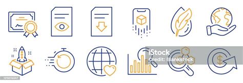 스타트업 화학 연구소 증강 현실 과 같은 기술 아이콘 세트 벡터 가상현실에 대한 스톡 벡터 아트 및 기타 이미지 가상현실 기업가 데이터 Istock