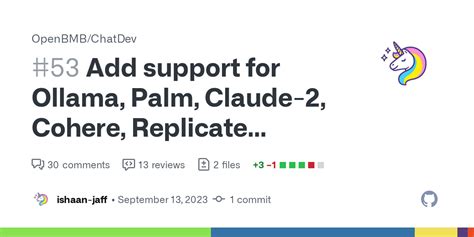 Add Support For Ollama Palm Claude 2 Cohere Replicate Llama2 Codellama 100llms Using
