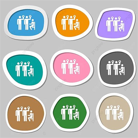 Vibrant Symbol Buttons For Designvector Abstract Button Isolated Vector Abstract Button