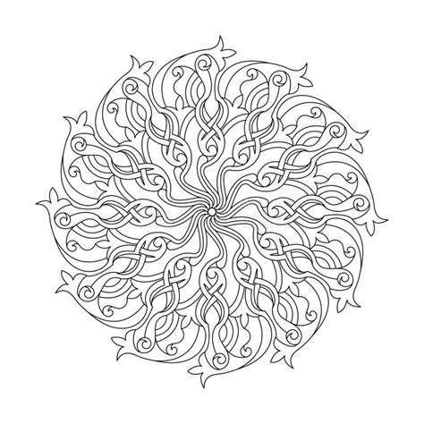 Mandala Unity Unveiled Coloring Book Page For Kdp Book Interior Stock