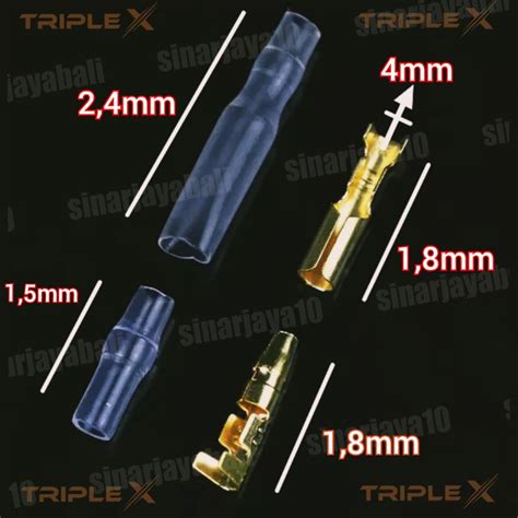 Jual Sekun Skun Kabel Konektor Kabel Bulat Male Female Cewek Cowok Komplit Karet Terminal Skun