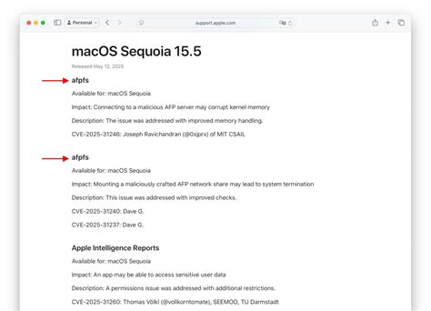 Macos 15 5 Sequoiaではappleが開発したファイル共有プロトコル「apple Filing Protocol Afp 」の