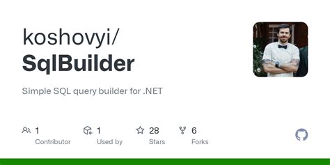 Github Koshovyi Sqlbuilder Simple Sql Query Builder For Net