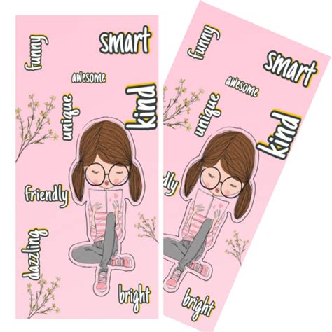 Закладки к 8 марта для девочек на английском языке