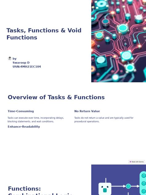 Understanding Tasks And Functions In Verilog Pdf