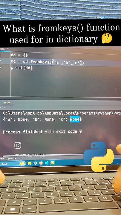 What Is Fromkeys Function Used For In Dictionary In Python Programmingdictionary Python Youtube