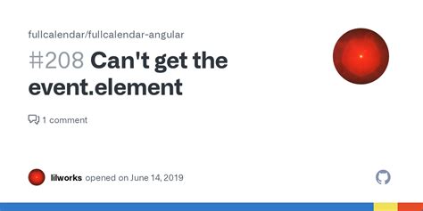 Can T Get The Event Element Issue Fullcalendar Fullcalendar Angular GitHub