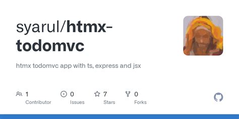 Github Syarul Htmx Todomvc Htmx Todomvc App With Ts Express And Jsx