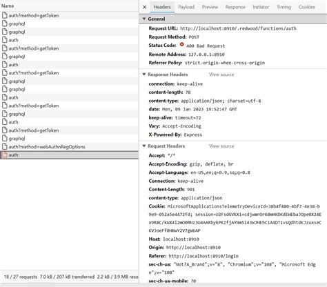 error received during webauthn registration setup get help and help