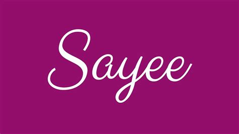 Sayee English Cursive Handwriting Tutorial Youtube