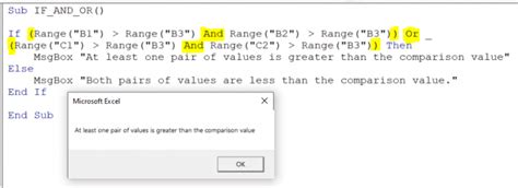 How To Use If Or Statements In Vba Vba And Vbnet Tutorials