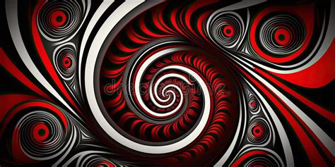 Colored Abstract Recursive Spiral Texture Pattern Stock Illustrations