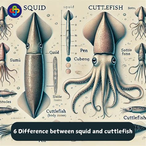 6 Difference Between Squid And Cuttlefish