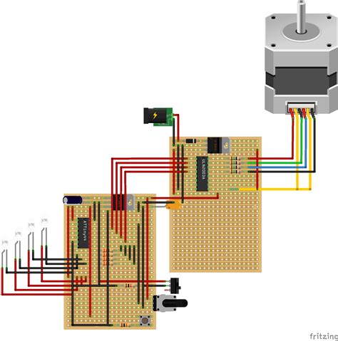 Github Ickings Spinningthingcircuit Attiny Spins A Stepper Motor With A Potentiometer And