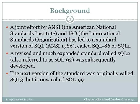 Relational Database Language Ppt