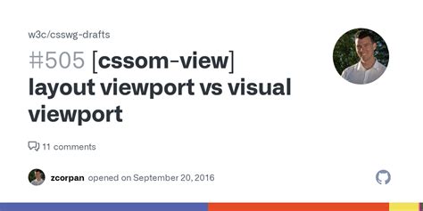 [cssom view] layout viewport vs visual viewport · issue 505 · w3c