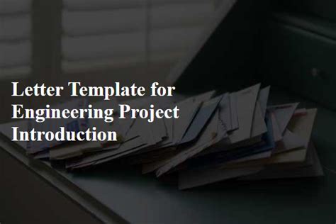 Letter Template For Engineering Project Introduction Free Samples In Pdf Letterin