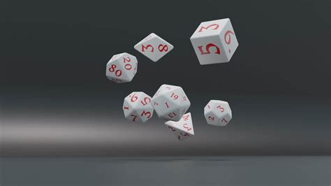Rpg Dice Asset White 3d Model By Estchho