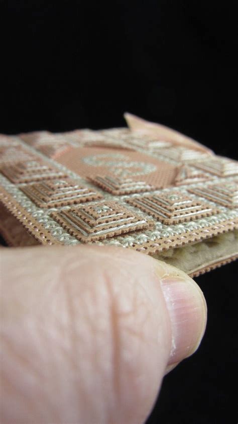 Antique Victorian Sewing Needle Book Case Pink Initial S Handmade Etsy