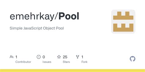 Github Emehrkay Pool Simple Javascript Object Pool