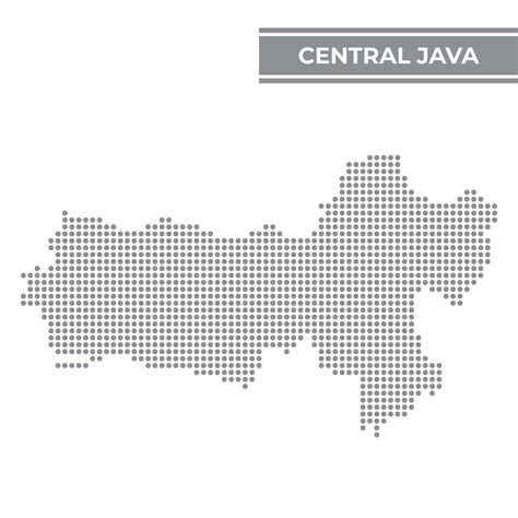 Dotted Map Of Central Java Is A Province Of Indonesia 25527988 Vector Art At Vecteezy