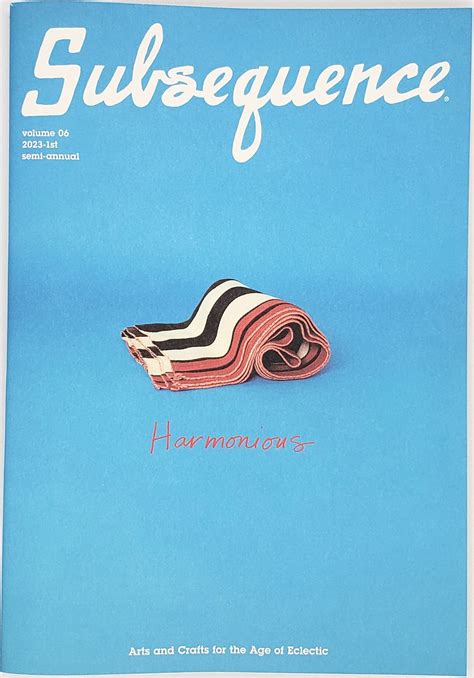 『subsequence Magazine Vol6』 青山ブックセンター本店