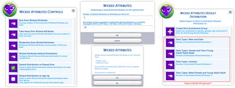 How To Delete Wicked Attributes Default Distribution Entry Technical Support Wickedwhims