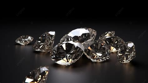 검정색 배경에 장식된 다이아몬드의 3d 렌더링 귀중한 훌륭한 보석 배경 일러스트 및 사진 무료 다운로드 Pngtree