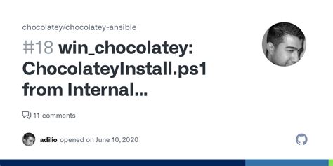 Win Chocolatey ChocolateyInstall Ps From Internal Repositories Fails Sonatype Nexus Issue