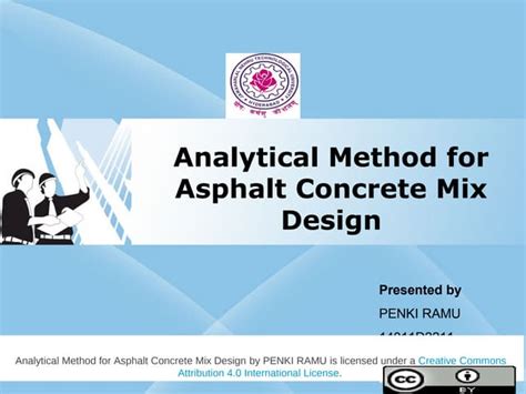 Analytical Method For Asphalt Concrete Mix Design Ppt Civil Engineering Industry Industries