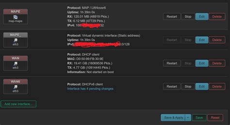 Map Map E Interface Doesnt Go Up After Applying New Config In Luci Or Manually Restart Other