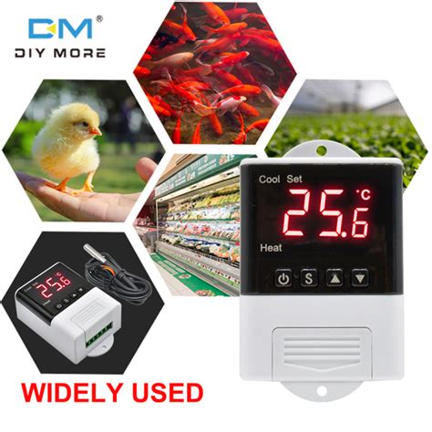 Diymore AC V V Temperature Humidity Controller Digital Microcomputer Thermoregulator