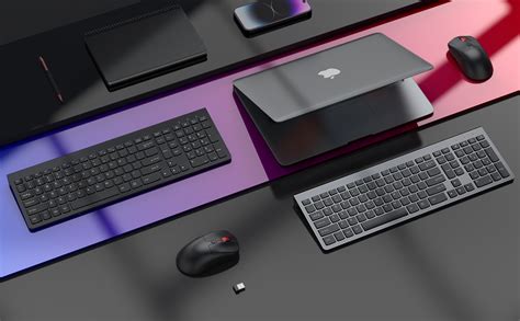 Gamcatz Wireless Keyboard And Mouse Combo Quiet Click Full Size Design With Number