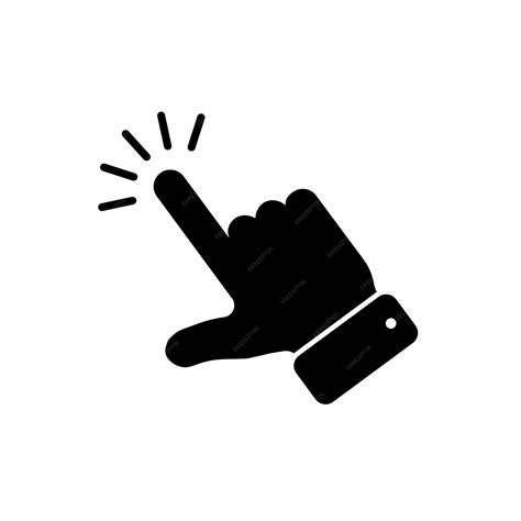 Premium Vector Hand Click Icon Vector Pointer Icon Vector Hand Cursor
