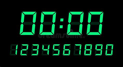 Digital Electronic Figures Set Digital Numbers For Watch Alarm Clock