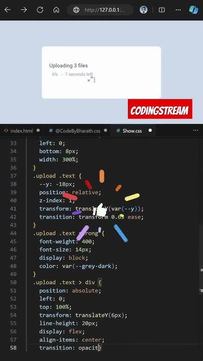 Uploading 3 Files Using Html Css Coding Youtubeshorts Coding