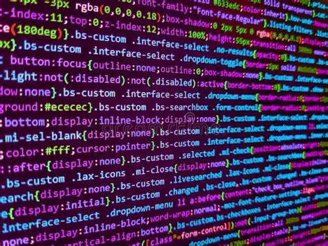 Programmer Working In A Software Develop Company Office Tensorflow Ai Concept Stock Image