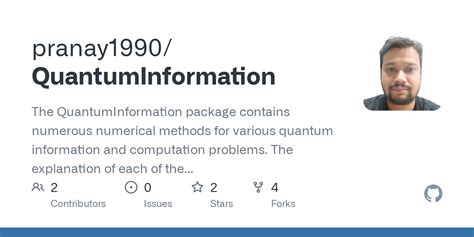 github pranay1990 quantuminformation the quantuminformation package contains numerous