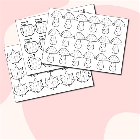 Карточки вклейки по математике для 1 класса Цифры 1 2 3