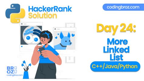 Day 24 More Linked List 30 Days Of Code Hackerrank Solution Codingbroz