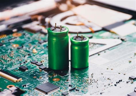 Premium Photo Electrolytic Capacitor Group Placed On Electronic