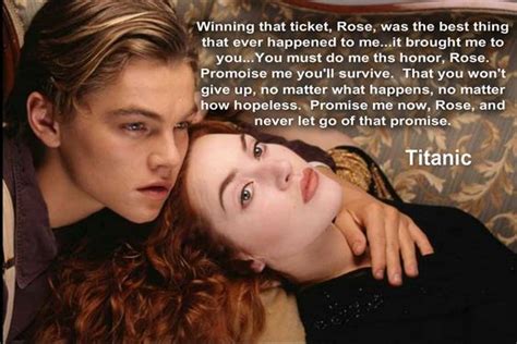 Most Famous Titanic Quotes By Jack Rose Movie Titanic Quotes Titanic Movie Titanic