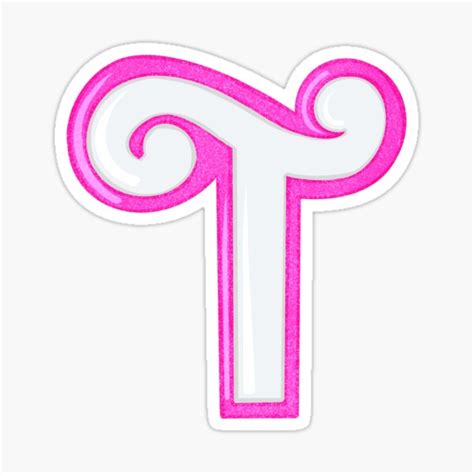 Barbie Initial T Sticker For Sale By Laceyjae Redbubble