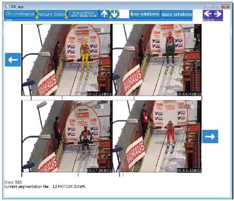 Browsing Shots Of A Video According To A Specific Content Based Feature Download Scientific