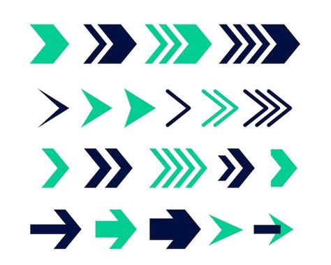 Free Vector Directional Arrow Sign Or Icons Set Design Icon Set Design Vector Free Icon Set