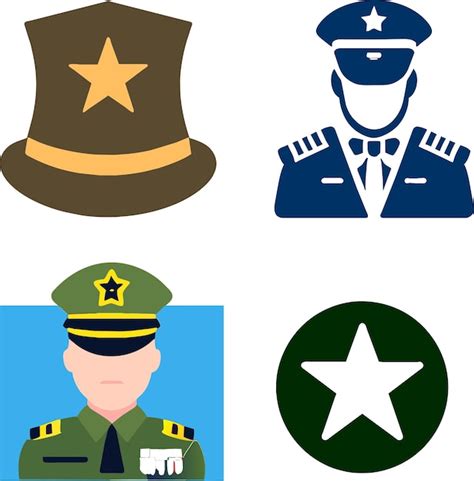 Premium Vector Set Of Military Icon