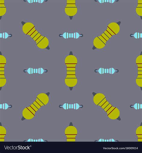 Computer Ic Chip Template Microchip Seamless Vector Image