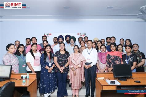 Five Days Faculty Development Program On Capacity Building Rimt University