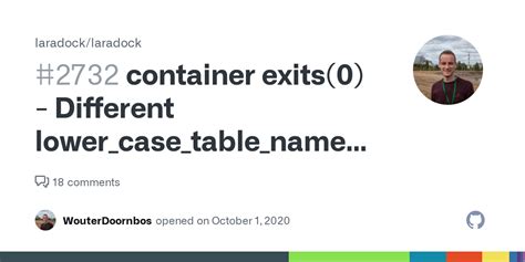 container exits 0 different lower case table names settings for server 2 and data